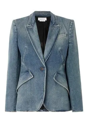 Alexander McQueen Denim Blazer - Blue