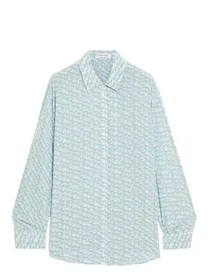 Solid & Striped The Delmore Printed Shirt - Light Blue