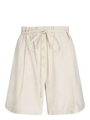 A.emery A.EMERY Cora Belted Twill Shorts Off-white
