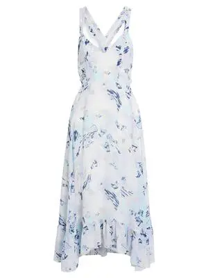 IRO PARIS Andou Printed Midi Dress - Sky Blue