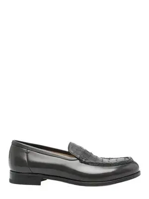 LIDFORT Leather Loafers - Black