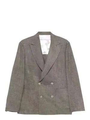 BARBA NAPOLI Double-breasted Blazer Grey
