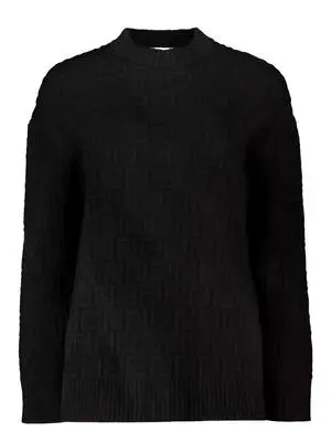 Fendi Ff-motif Sweater - Black