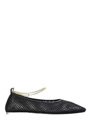MARIA LUCA Leather Ballerina Shoes - Black