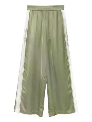 Karl Lagerfeld Wide-leg Pants - Green