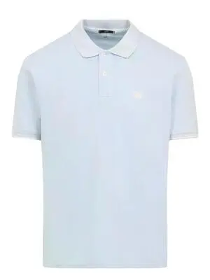C.P. COMPANY Logo-patch Polo Shirt - Blue