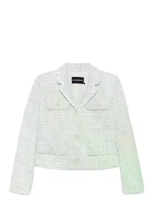 Karl Lagerfeld Bouclé Jacket - White
