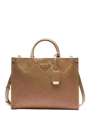 Liu Jo Diamond-pattern Tote Bag - Brown