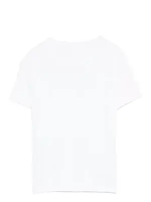 Maje Logo-embroidered T-shirt - White