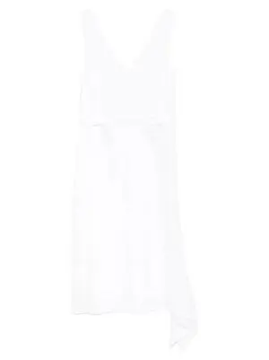Peserico Bead-detail Midi Dress - White