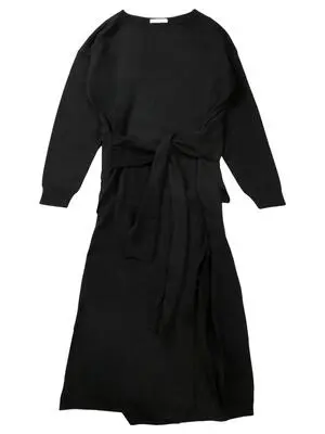 LEMAIRE Knot-detail Midi Dress - Black