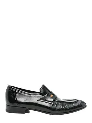 LIDFORT Leather Loafers - Black