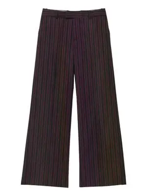 Alexander McQueen Pinstripe Tailored Trousers - Black