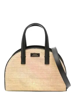 A.p.c. Small Demi-lune Tote - Neutrals