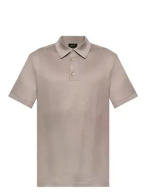 Brioni Silk Polo Shirt - Neutrals