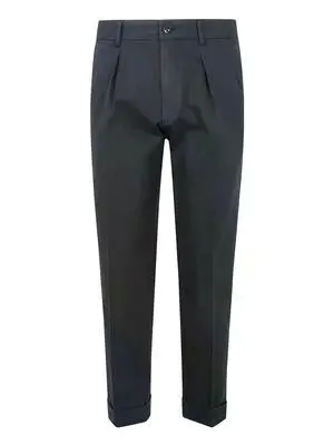 Incotex Cotton Straight-leg Trousers - Blue