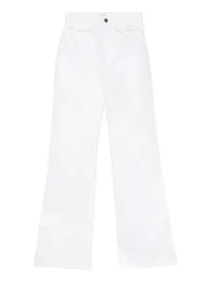 Chloé High-waisted Flare Jeans - White