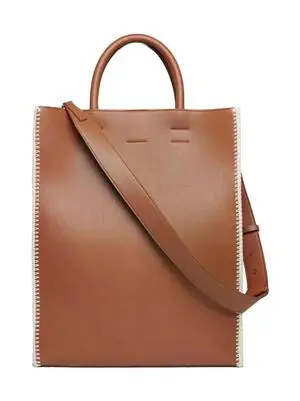 Nanushka Compass Crochet-detail Tote - Brown
