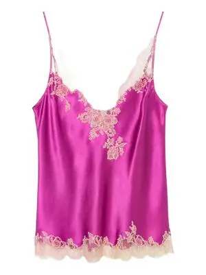 Carine Gilson Lace Detailed Camisole - Purple