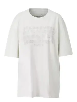 MAISON MARGIELA Maison Margiela Numbers-Embroidered T-Shirt