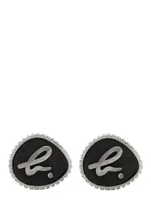 AGNÈS B. Logo Earring - Black