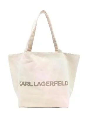 Karl Lagerfeld Logo-monogram Reversible Tote Bag - Neutrals