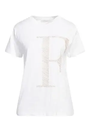 Fabiana Filippi Cotton Jersey T-shirt With Appliqués - White