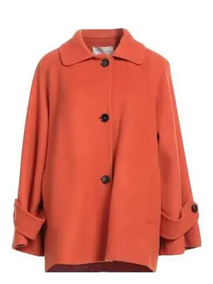 Antonelli Firenze Single-breasted Coat - Orange
