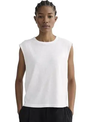 Everlane Cotton Linen Muscle T-shirt - White
