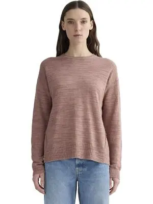 Everlane Cotton Linen Slouch Sweater Rose Dusk