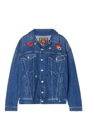 MOTHER La Doublej The Drop It Drifter Denim Jacket - Blue