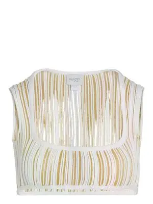 Giambattista Valli Striped Tank Top - White