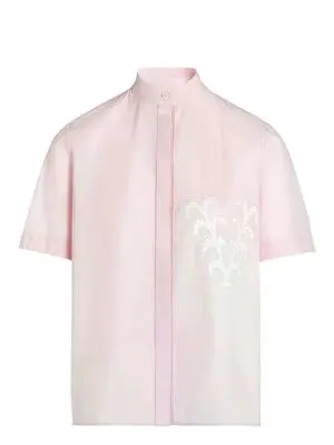 Giambattista Valli Floral-appliqué Shirt - Pink