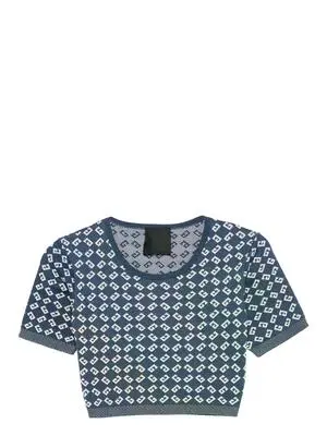 GIVENCHY Givenchy Monogram Jacquard Crop Top
