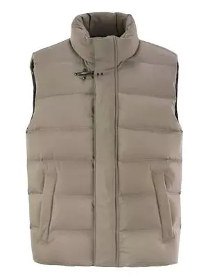 FAY Quilted Gilet - Brown