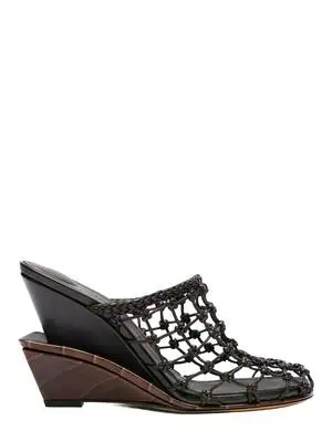 Jacquemus 100mm Les Doubles Tresses Mules - Brown