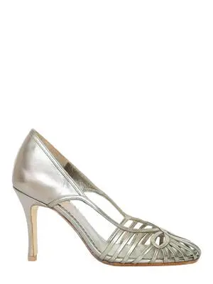 STUDIO CHOFAKIAN 75mm Ghyph Pumps - Silver