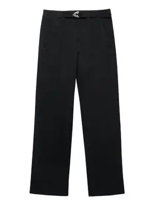 Alexander McQueen Belted Tailored Trousers - Black