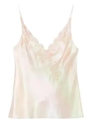 CARINE GILSON Carine Gilson Caudry-Lace Silk Camisole