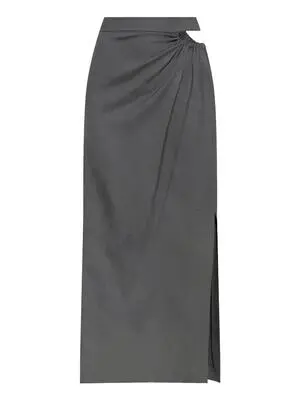 Max Mara Navona Midi Skirt - Grey
