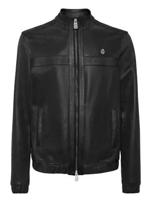 BILLIONAIRE Leather Jacket - Black