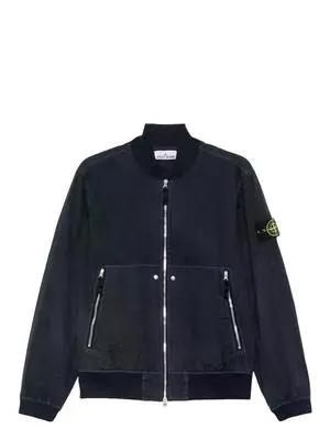 Stone Island Compass-badge Bomber Jacket - Blue