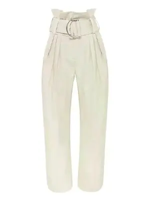 JW Anderson Gathered-detail Trousers - Neutrals