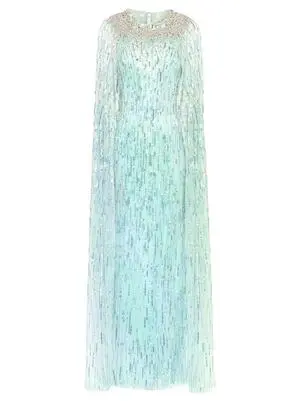 Jenny Packham Cleo Rush Dress - Blue