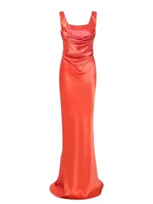 Giuseppe Di Morabito Silk Maxi Dress - Red
