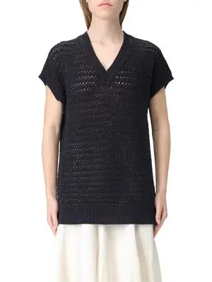 Fabiana Filippi Embellished Knit Top - Blue
