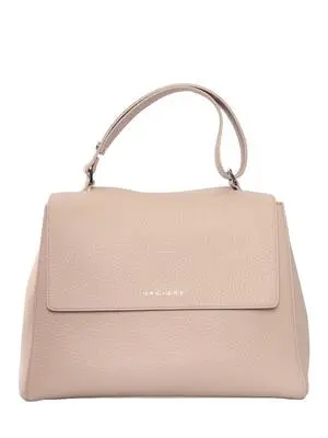 Orciani Orciani Leather Shoulder Bag Beige
