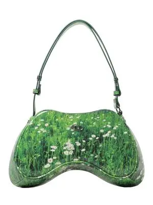 DIESEL Printed Shoulder Bag Green