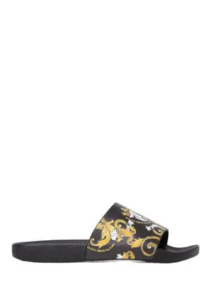 Versace Flat Sandal - Black