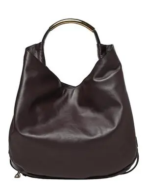 Moschino Moschino Couture Black Leather Tote Bag Brown